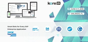 Kore.ai at SAPPHIRE NOW 2018 - Kore.ai